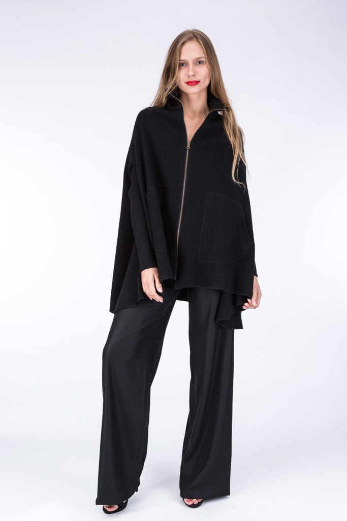 GOBI Ink Blue jacket long cotton gauze - Boutique ASKA