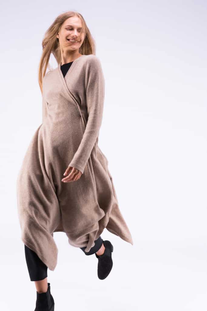 GOBI Ink Blue jacket long cotton gauze - Boutique ASKA